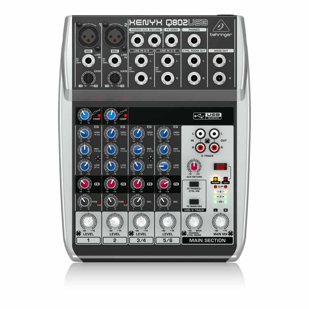 Микшерный пульт Behringer Xenyx Q802USB (арт.Q802USB) Купить по цене 57 ...