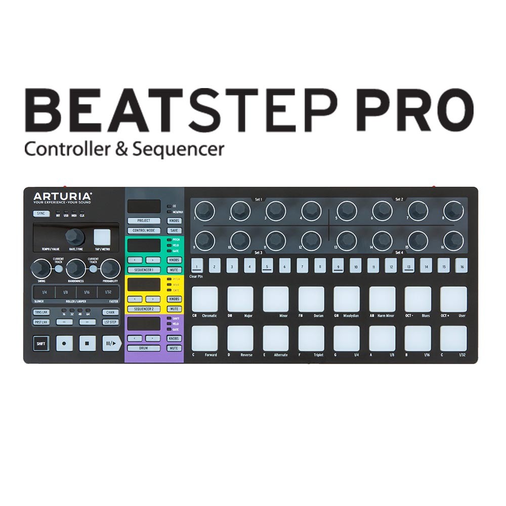 MIDI контроллер/секвенсер Arturia BeatStep Pro Black (арт.430122 ...