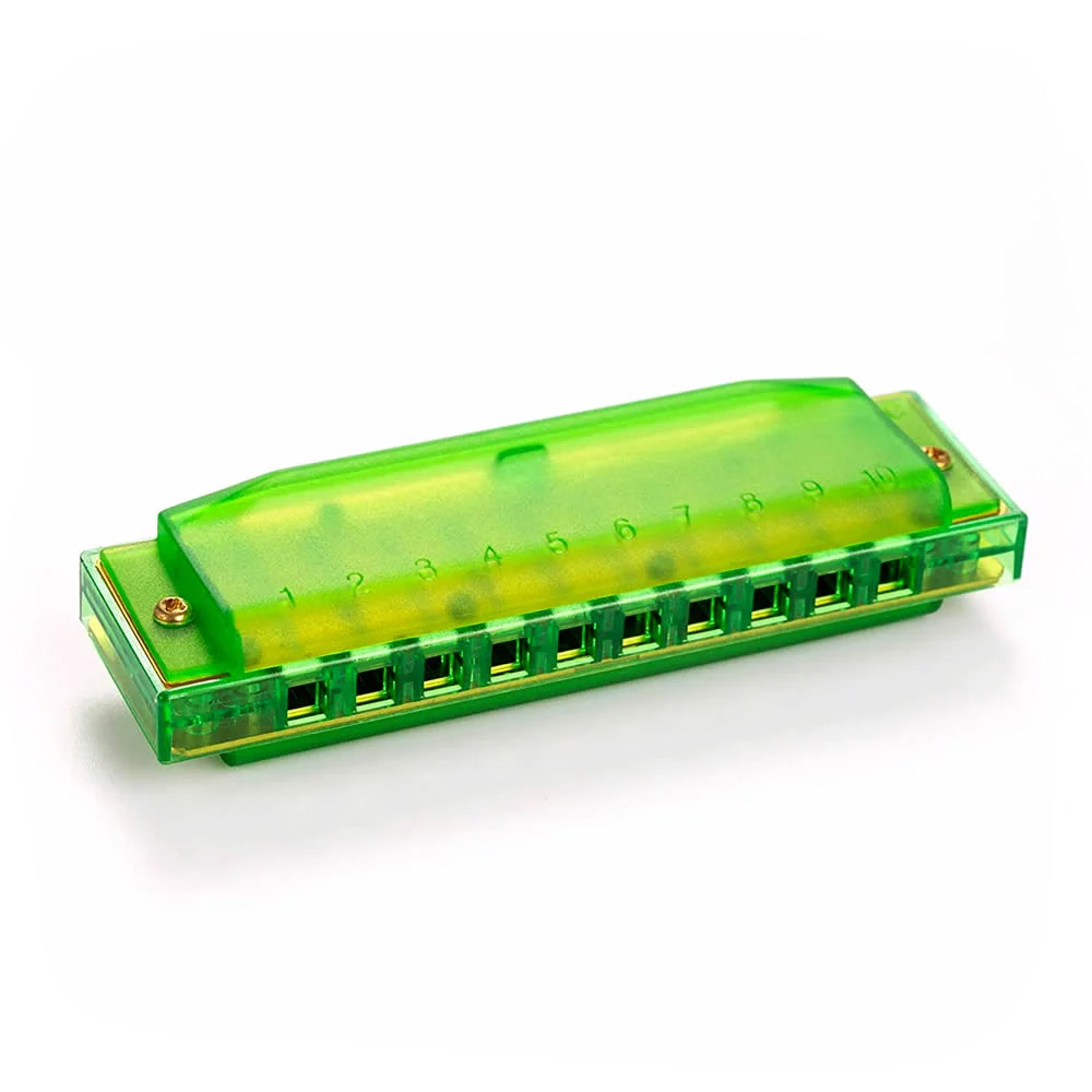 Губная гармошка Hohner Beginner Translucent Green
